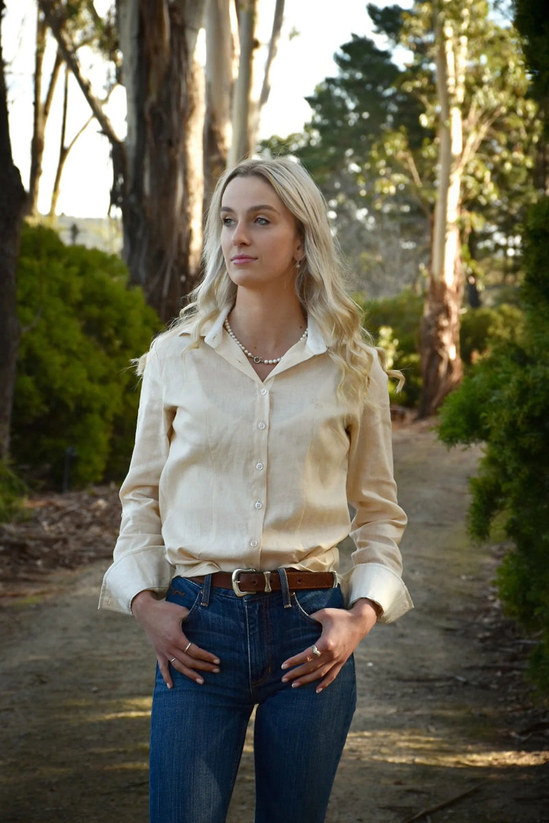 Arabella shirt - Vanilla – THE SHEARER'S WIFE